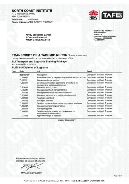 BAA Cert | PDF