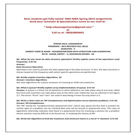 Bca2020 data structure and algorithm | DOCX | Operating Systems ...