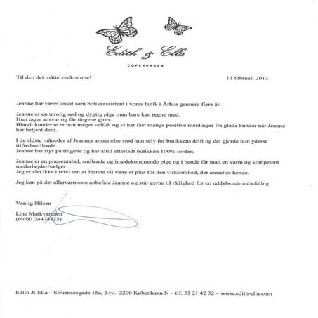 Anbefaling fra Line | PDF
