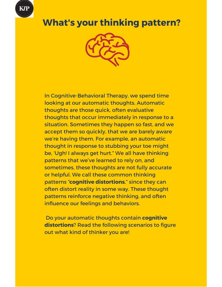 What's your thinking pattern?