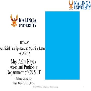 AI & ML INTRODUCTION OF AI AND ML FOR LEARING BASICS | PPT