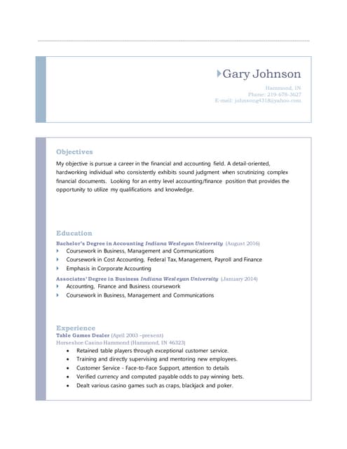 A Standard and professional resume SEP 2015 | DOCX