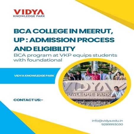 BCA College in Meerut, up Admission Process and Eligibility.pdf
