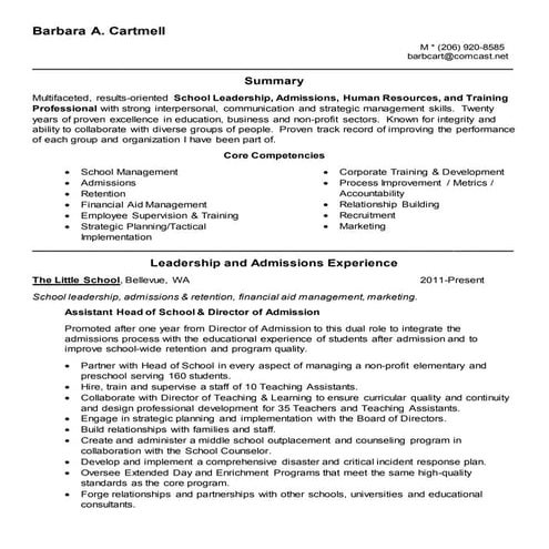 Resume 2016 | DOCX | Daycare and Pre-School | Parenting