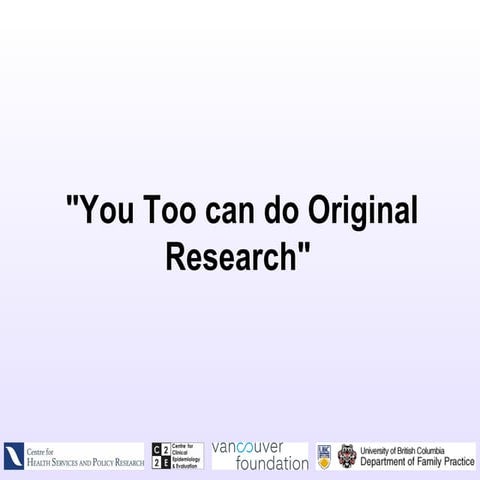 Original Research | PPT