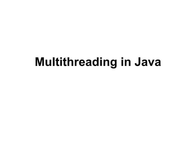 BCA MultiThreading.ppt BCA MultiThreading.ppt