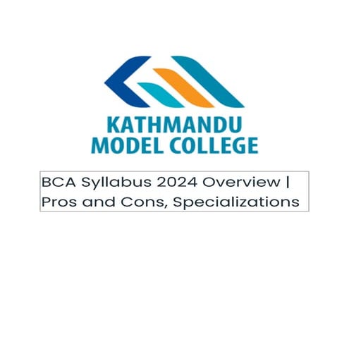 BCA Syllabus 2024 in Nepal under TU Faculty | PDF