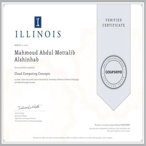 Coursera cloudcomputing 2015 | PPT