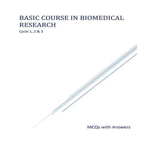 BCBR Basic Course in Biomedical Research exam notes for studying before ...