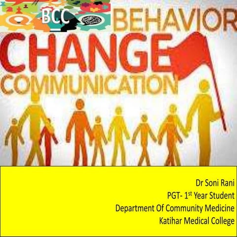 Behavioural change communication | PPTX