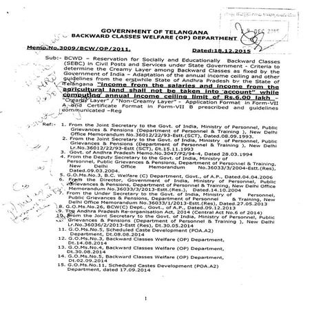 Bc creamy layer instructions | PDF