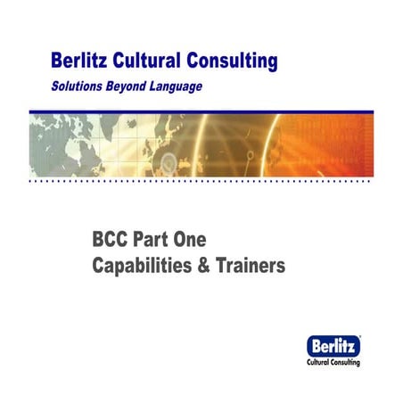 Berlitz Cross Culture Training | PPT