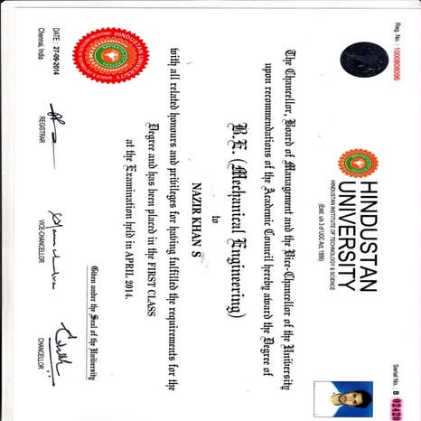 Degree Certificate | PDF