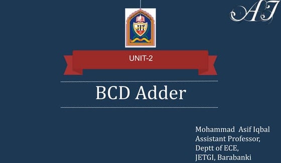 Decimal Floating Point Adder Ppt