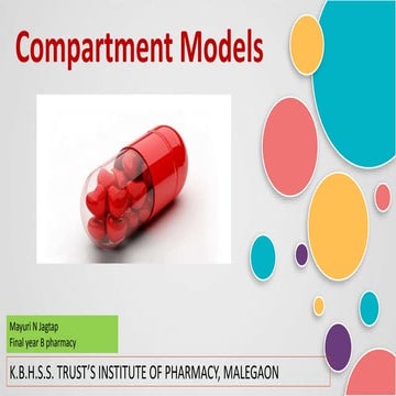 Compartment models- Assessment of Pharmacokinetic Parameters from ...