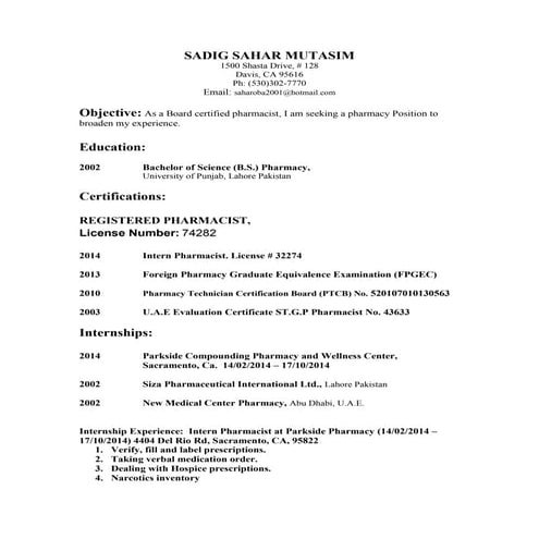 Sahar Sadig cv | PDF