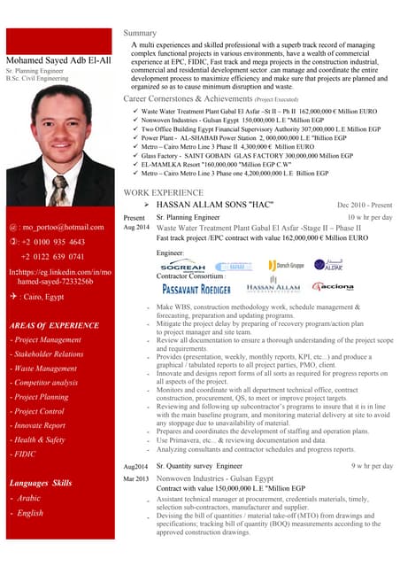 M.samir resume | PDF | Civil Engineering Industry | Industries