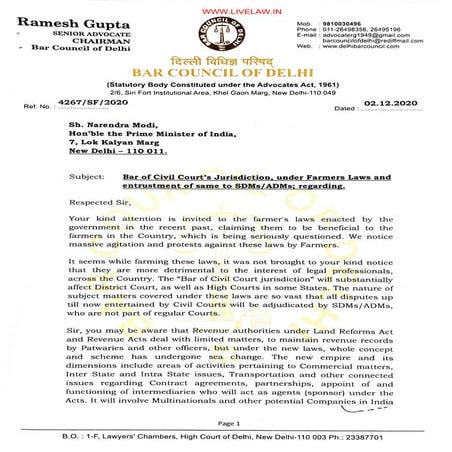 Bcd letter to pm | PDF