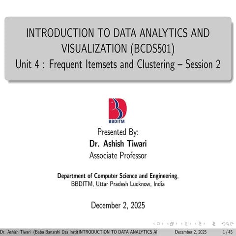 Introduction to Data Visualization Introduction to Data Analyticsand ...