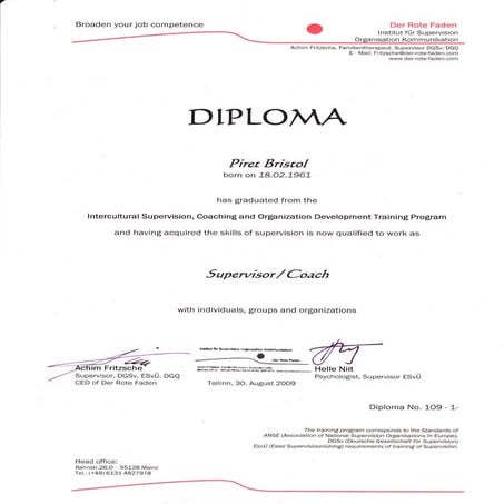 supervisorcertificate | PDF | Education