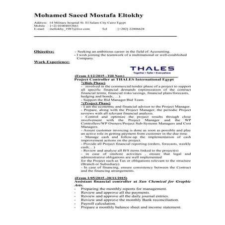 Mohamed Saeed resume | PDF