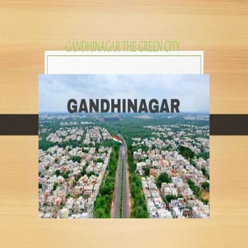 Gandhinagar town planning and master plan study | PDF