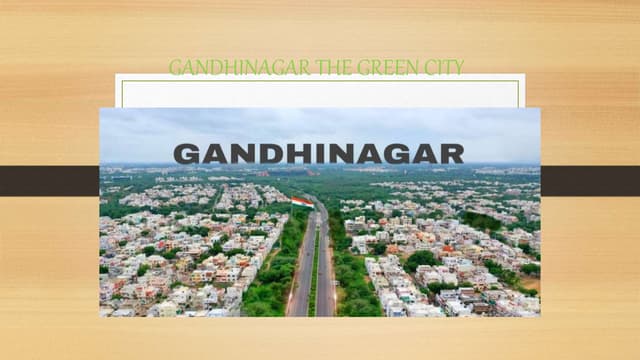 Gandhinagar town planning and master plan study | PDF