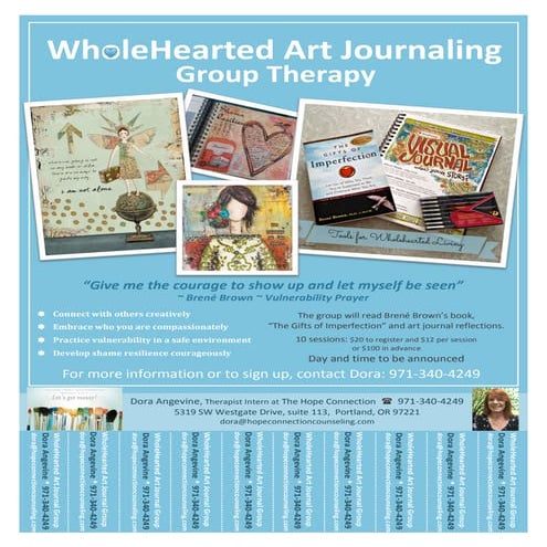 WholeHearted Art Journaling Group Therapy | PDF