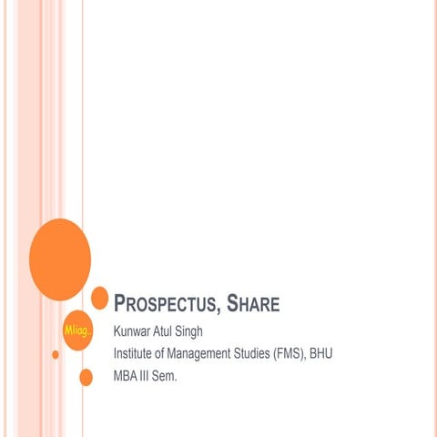 Prospectus, Share | PPTX