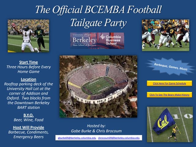 Football Tailgate Party Flyer