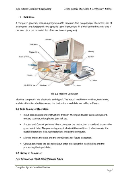Characteristics of Modern computer | PPT