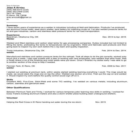 Jose Arvizu Resume (1) | PDF