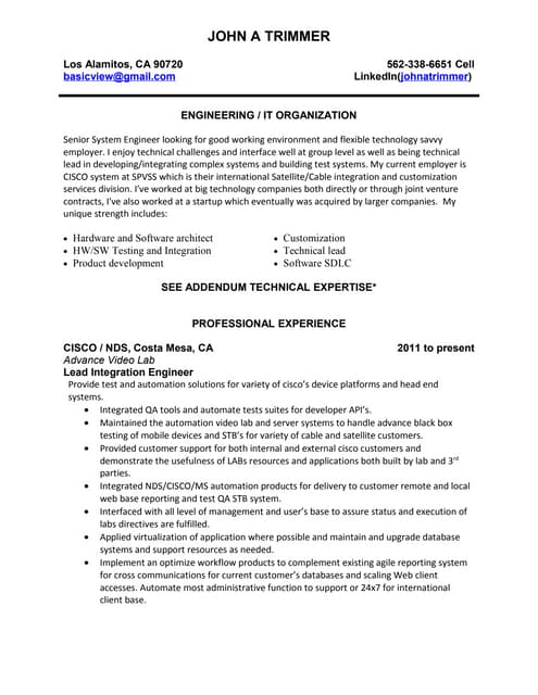 John Trimmer presentations