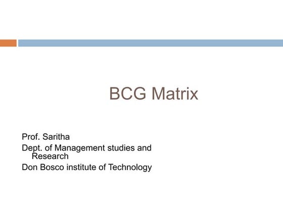 BCG Matrix - a business norm to understand sales.pptx | Business ...