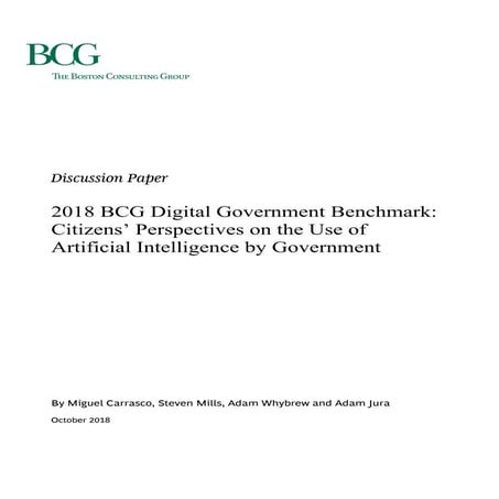 Citizens' Perspective on Use of AI in Government | 2018 BCG Digital ...