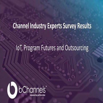 Channel Industry Experts Survey Results | PPTX | Internet | Computing