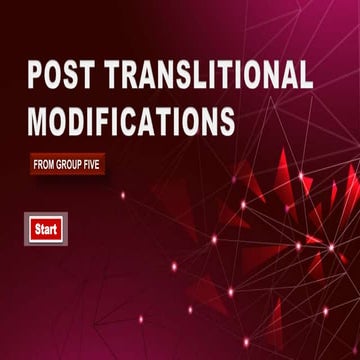 POST TRANSLITIONAL MODIFICATION | PPTX