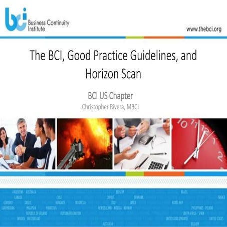 BCI Guidelines & Horizon Scan 2016 | PPT