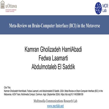 Meta-Review on Brain-Computer Interface (BCI) in the Metaverse | PDF