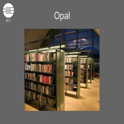 Modern Library Shelving: BCI Opal Shelving System Presentation | PPTX