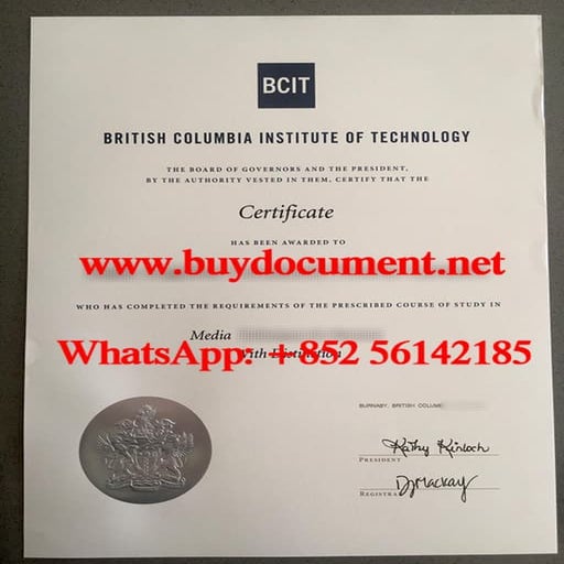 BCIT certificate | PDF