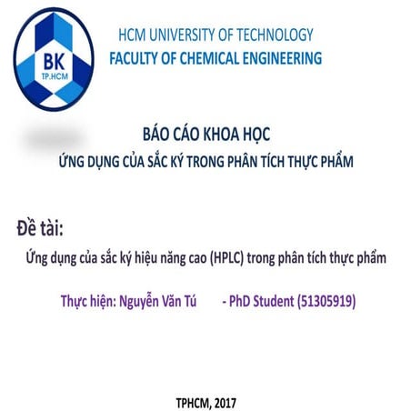 BCKH Ứng dụng của sắc ký hiệu năng cao (HPLC) trong phân tích thực phẩm.pdf