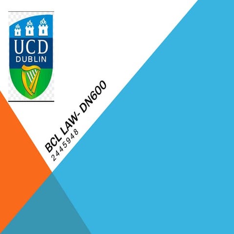 My ucd dublin isc experience | PPTX