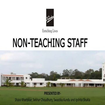 NON TEACHING STAFF | PPTX
