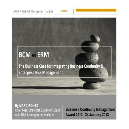 BCM vs ERM: The Business Case for Integration.. | PDF | Business ...