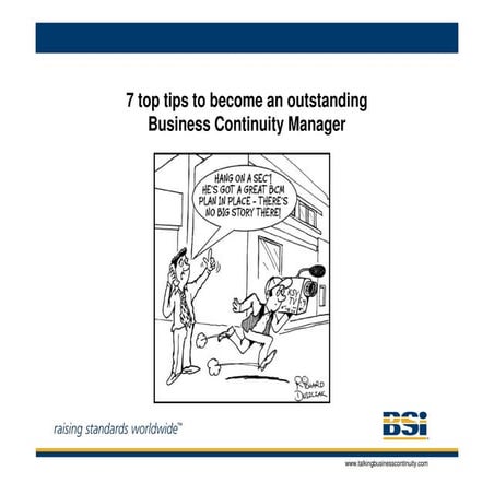 The perfect business continuity manager | PDF