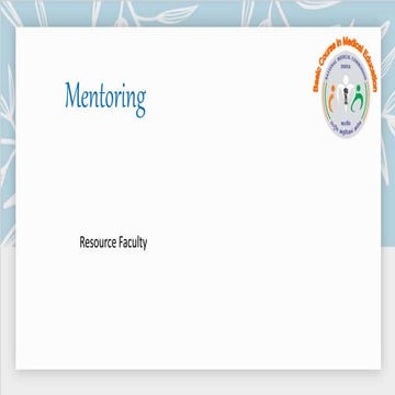 Rbcw bcme bcme bcme BCME_17_Mentorng.pptx