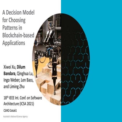 A Decision Model For Choosing Patterns In Blockchain Based Applications Pptx Databases