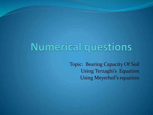 Numerical problem and solution on pile capacity (usefulsearch.org) ( usefulsearch.org) (useful ...