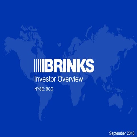Investor Roadshow Presentation | PDF